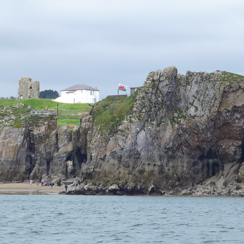 St Catherine's Island and Fort, Tenby, Pembrokeshire, Wales. Exterior ...