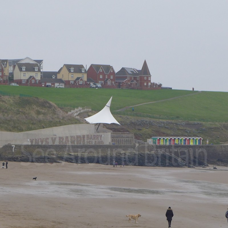 Barry Island Promenade, Beach and Pleasure Park, Barry, Wales. Open ...