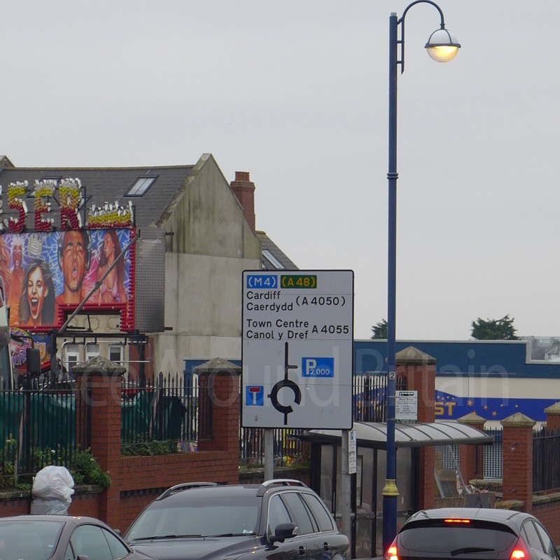 Barry Island Promenade, Beach and Pleasure Park, Barry, Wales. Open ...